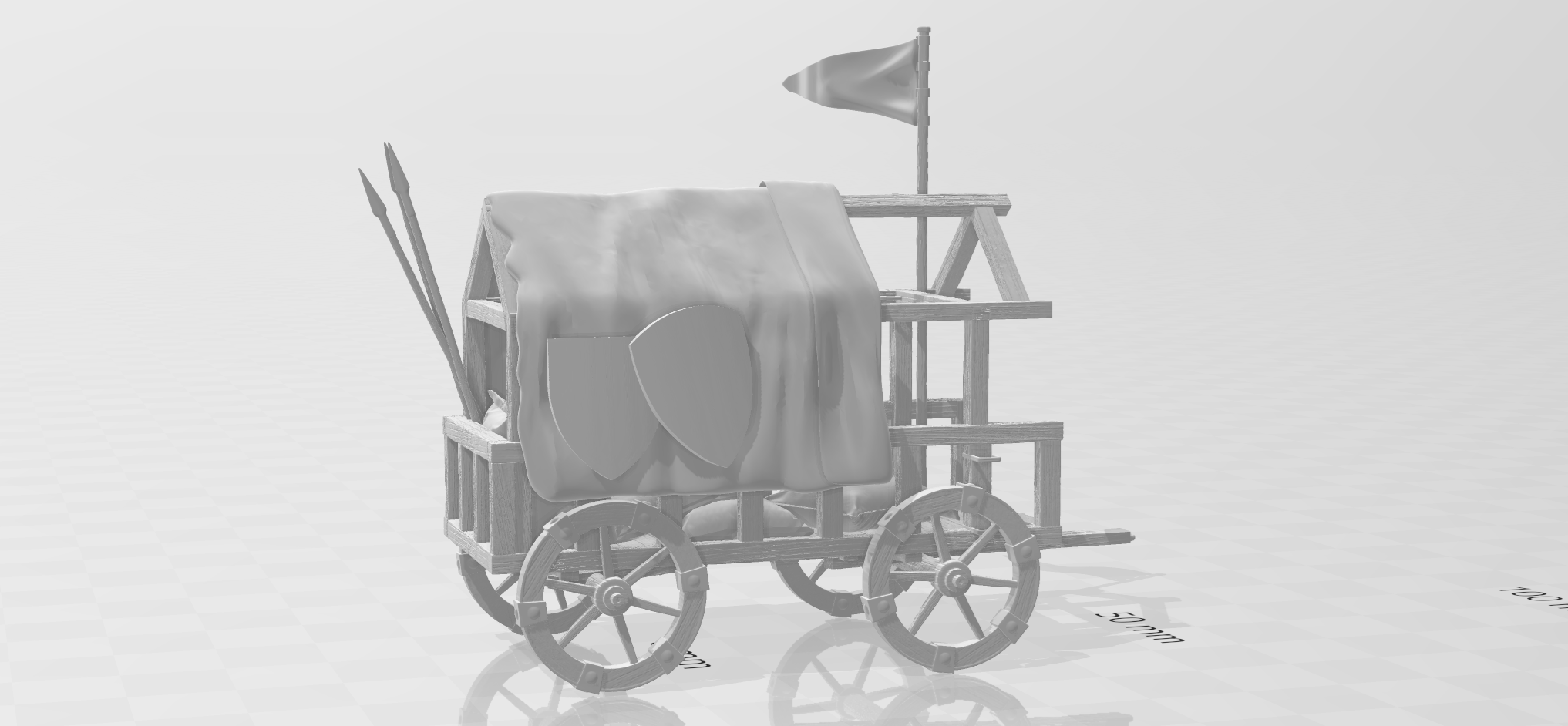 Medieval Army Supply Wagon – 28/32mm Wargaming & Diorama STL | Northern ...