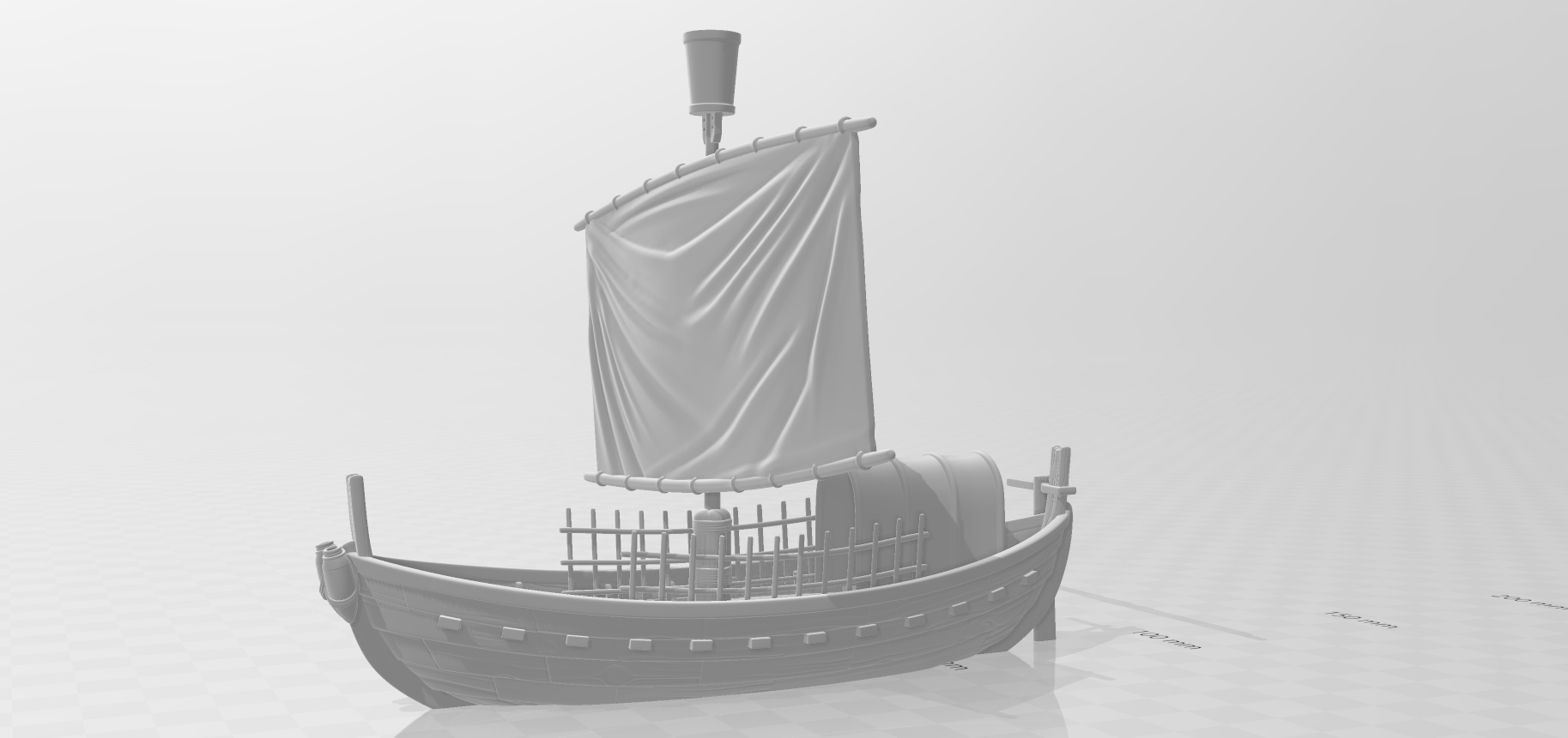 Early Medieval Mediterranean Merchant Ship STL | 3D Printable Wargaming ...