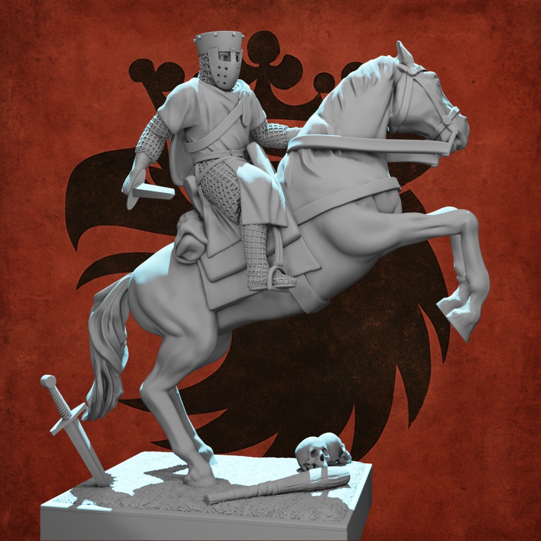 Medieval Crusader Knight - Display Model | Northern Crusades Miniatures